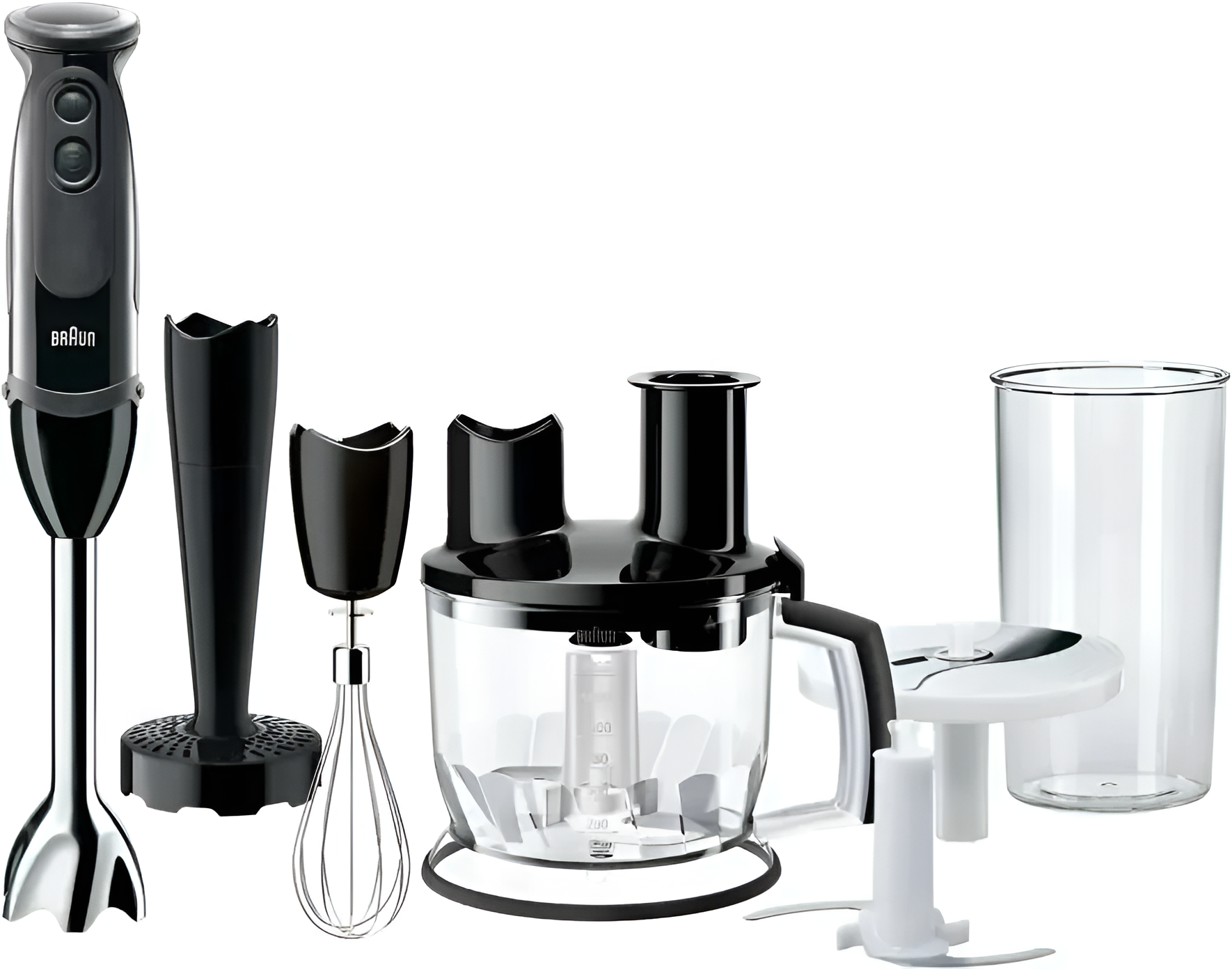 Блендер Braun MQ5277BK, погружной, черный, режимы: импульсный, турборежим