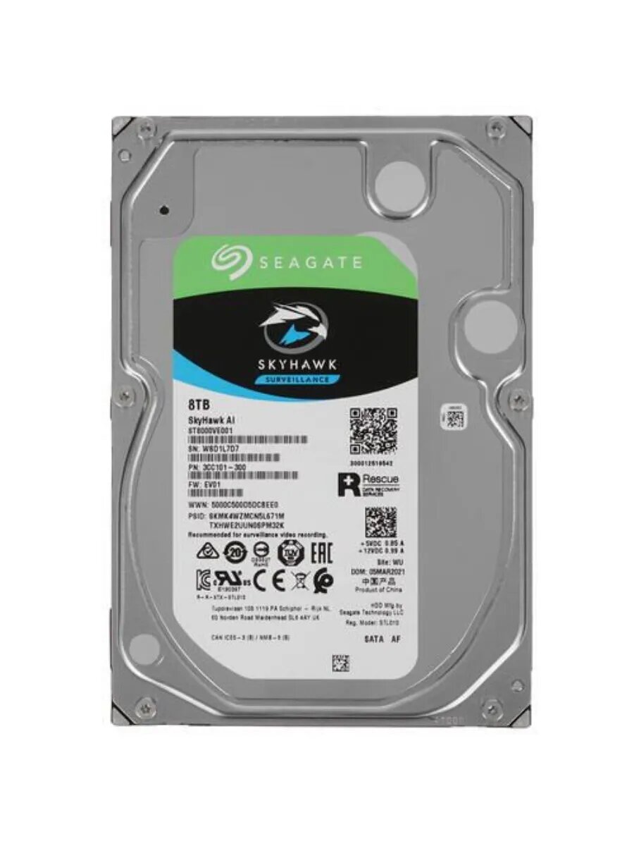 8 ТБ Жесткий диск SkyHawk AI ST8000VE001 - 7200 об/мин