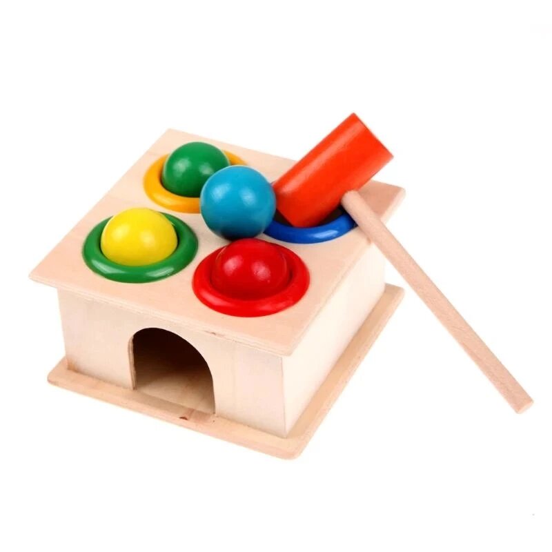 Деревянный сортировщик форм Монтессори Ball set