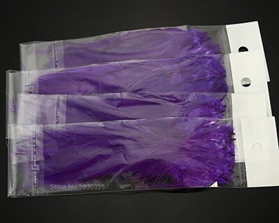 Перья для вязания мушек в соленой воде, 1, Purple