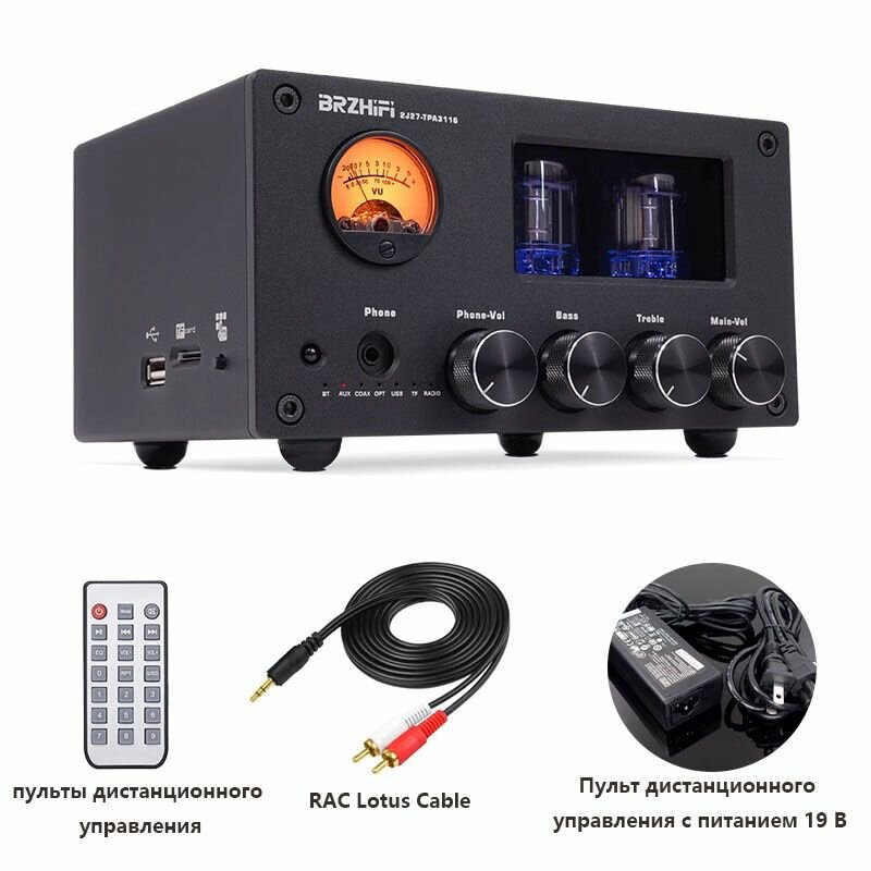 Трубчатый Домашний Усилитель Мощности HIFI M7 Bluetooth 5.0 Воспроизведение С TF-карт Через USB Пульты Дистанционного Управления