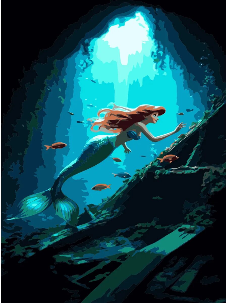 Картина по номерам русалка