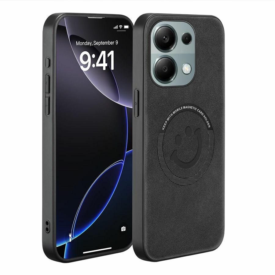 Чехол-Case MagSafe чехол для Redmi Note 13 Pro 4G/Xiaomi Poco M6 Pro (Редми Нот 13 Про 4G) Нескользящий и удобный