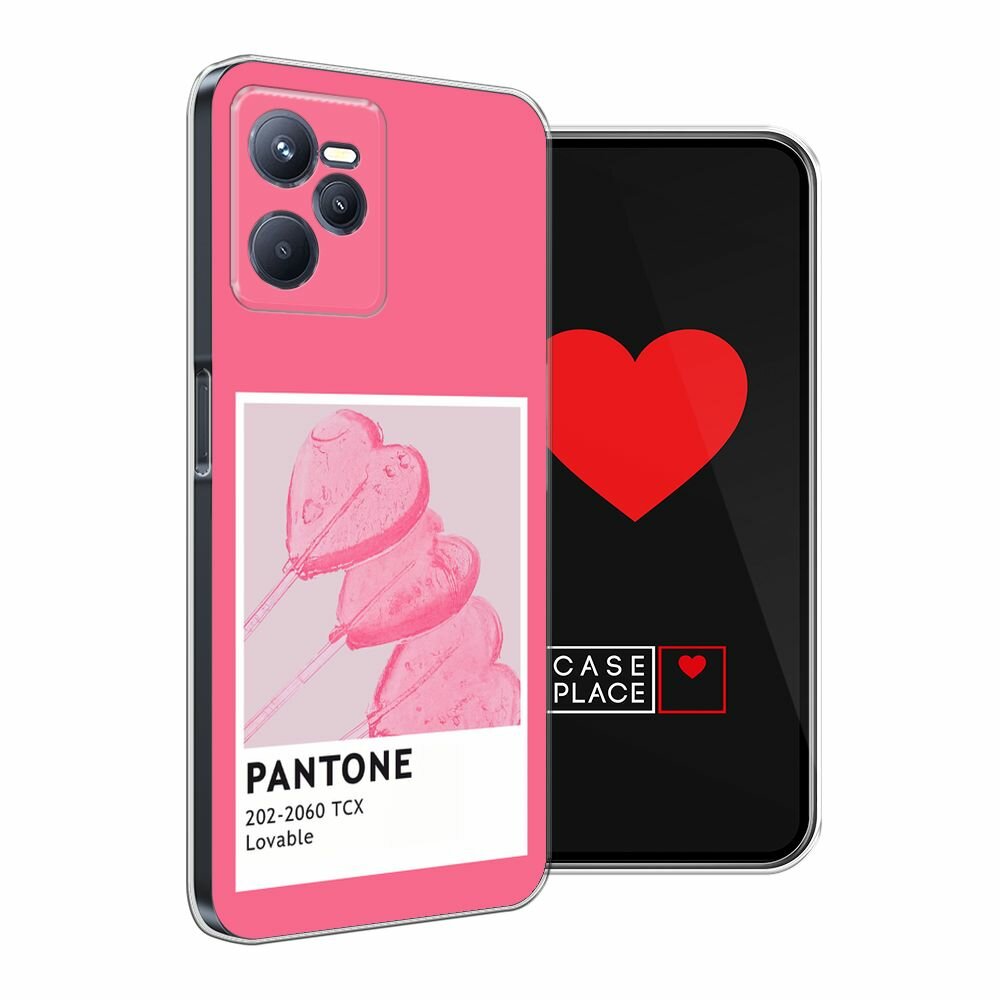 Чехол на Realme C35 / Реалми C35 с принтом "Pantone Lovable 1 - 14 февраля" — фото 1