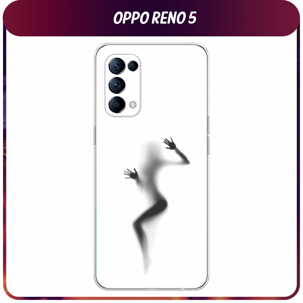 Чехол на Oppo Reno 5 / Оппо Рено 5 с принтом "Девушка в душе"