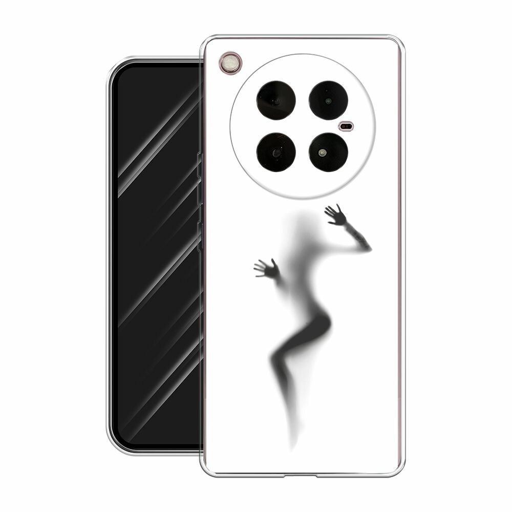 Чехол на Infinix Zero 40 4G / Инфиникс Зеро 40 4G с принтом "Девушка в душе" — фото 1