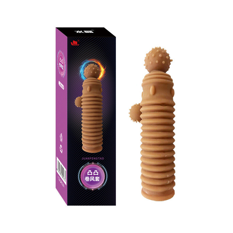 Кристаллический чехол для пениса Zhengtian с зубом волка, утолщенный и удлиненный, мужские принадлежности и инструменты