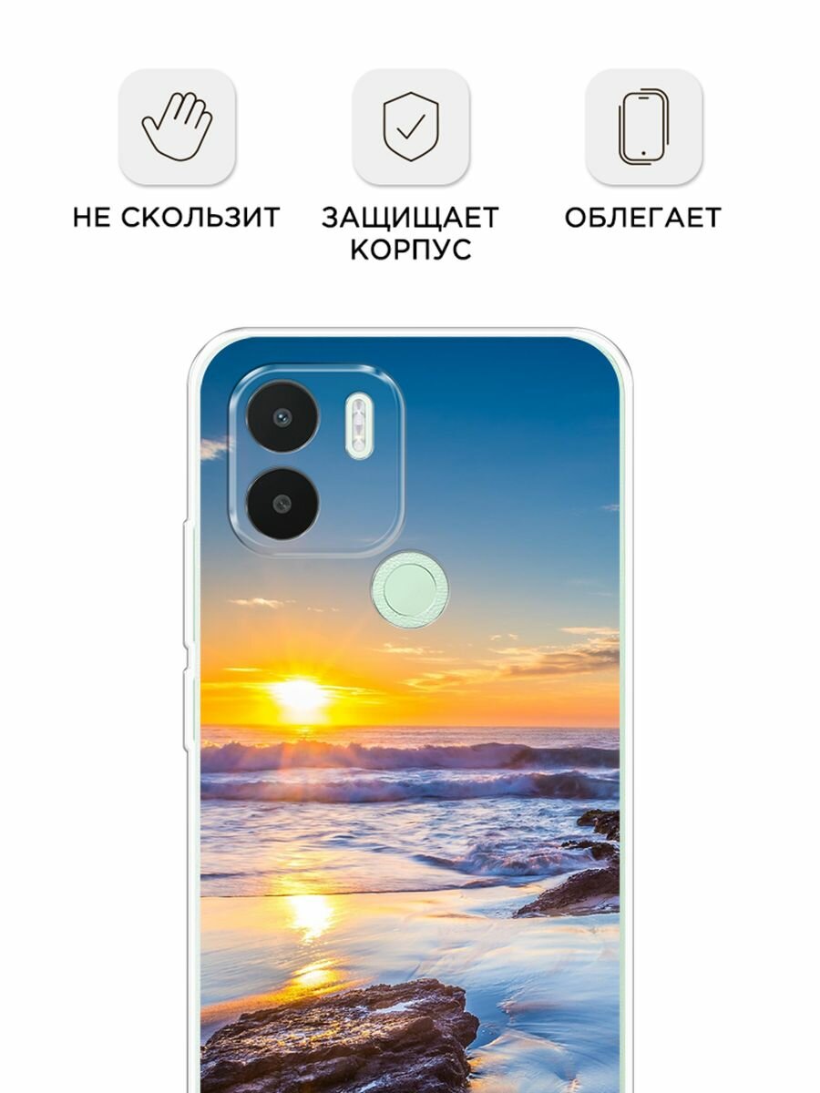 Чехол на Xiaomi Redmi A1+/Redmi A2+/Poco C51/C50 / Редми A1+ с принтом "Восход 6" — фото 1