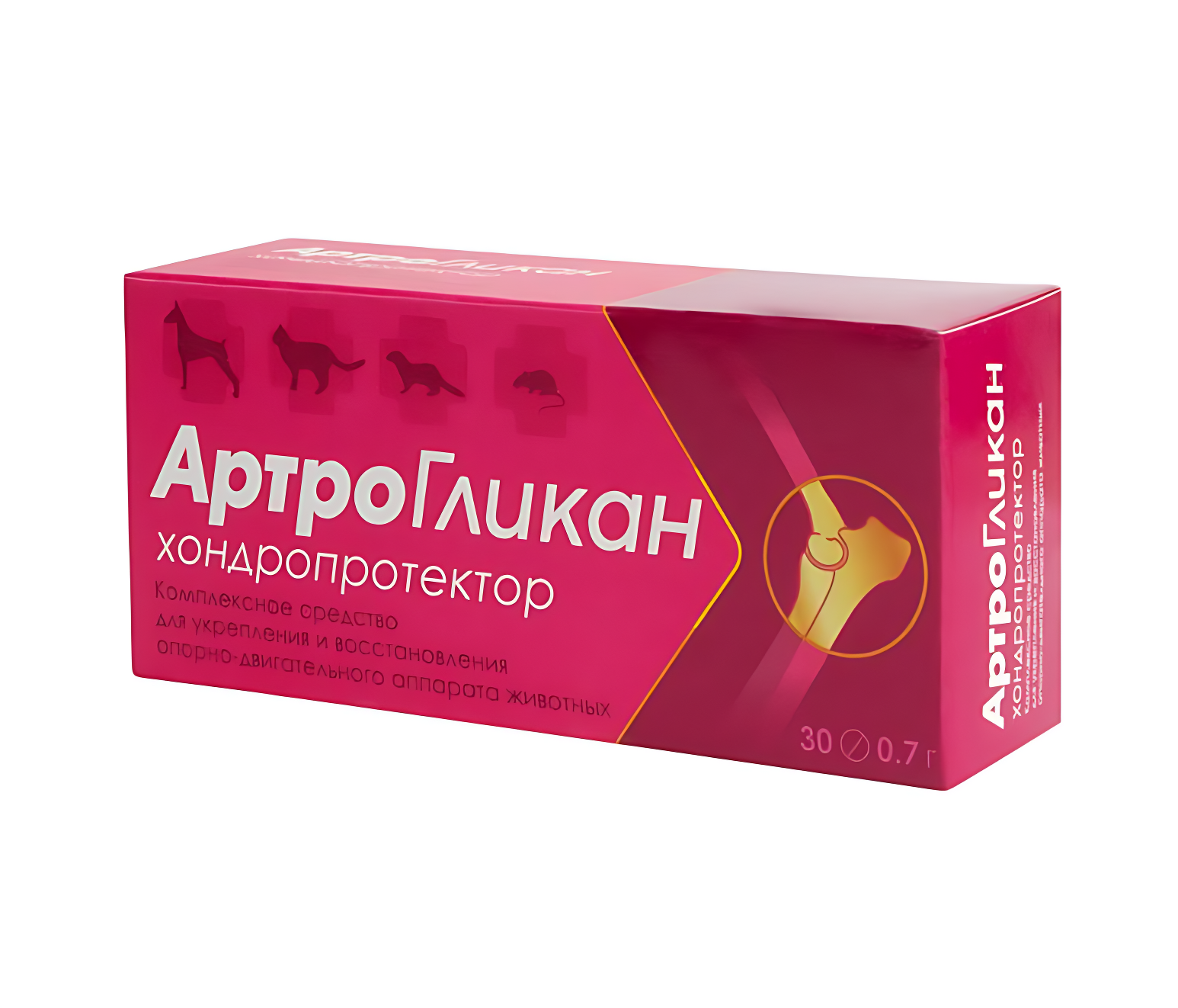 Артрогликан таблетки для животных, укрепление опорно-двигательного аппарата 30 таблеток