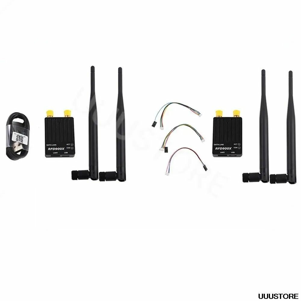 RFD900X Модуль телеметрического модема 3DR Radio (915 МГц) с передачей данных на сверхдлинную дистанцию 40 км, для автопилотов PIX/APM и радиоуправляемых моделей (самолетов)