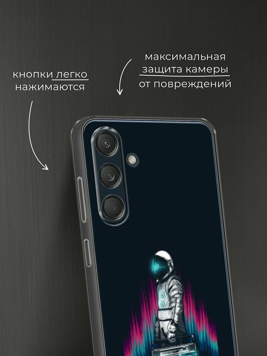 Чехол на Samsung Galaxy M55 / Самсунг M55 с принтом "Космическая вечеринка" — фото 1