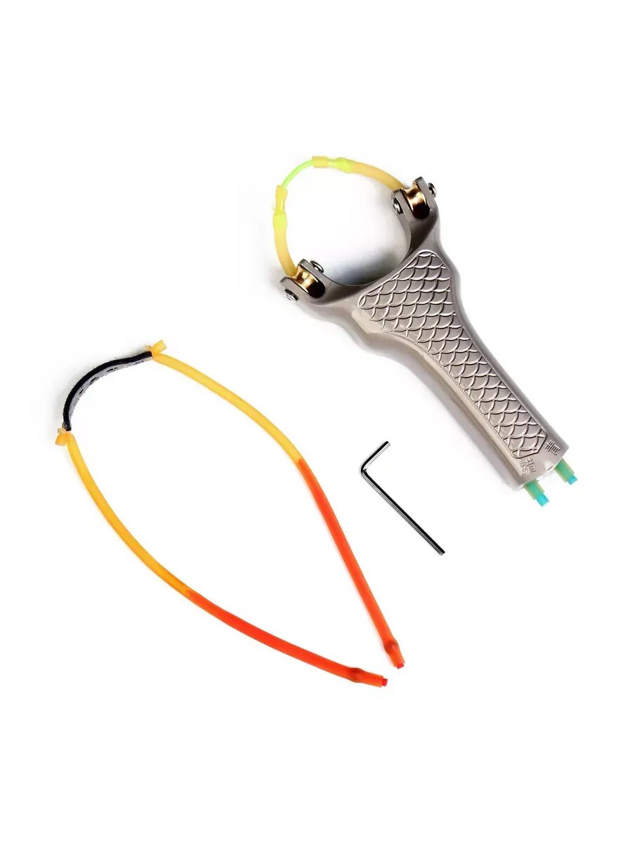 Рогатка для стрельбы мощная Чешуя металлическая, 13см