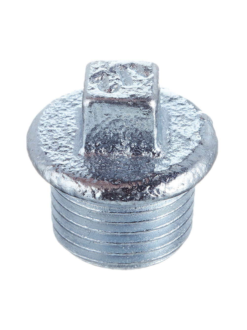 Заглушка 1/2 НР(ш) чугунная оцинкованная