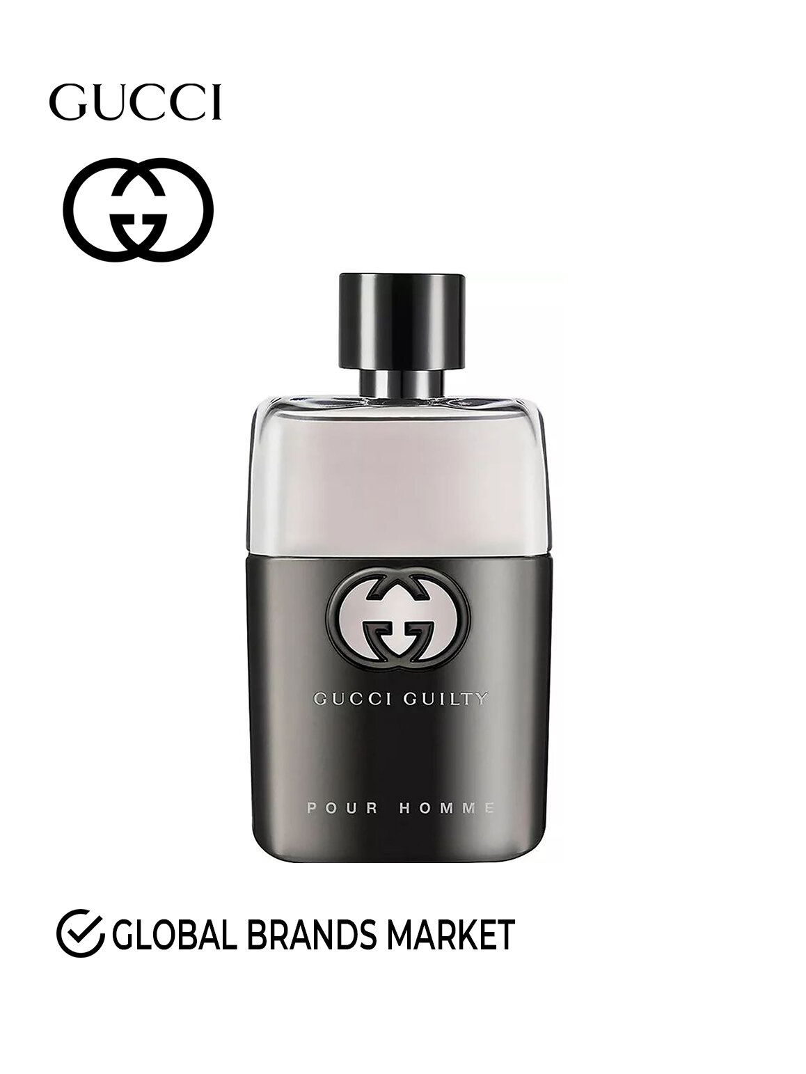 Туалетная вода мужская Gucci Guilty Pour Homme, древесные ноты, 90 мл