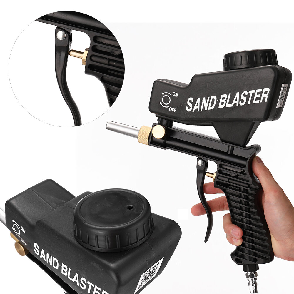 Портативный гравитационный пескоструйный аппарат Пневматический пескоструйный комплект Нержавеющий пескоструйный аппарат Малый пескоструйный аппарат