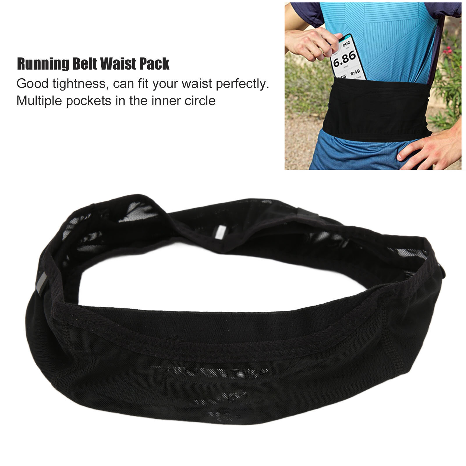 Пояс для бега, дышащая сетка, эластичная сумка для бега для мужчин и женщин, спорт на открытом воздухе
