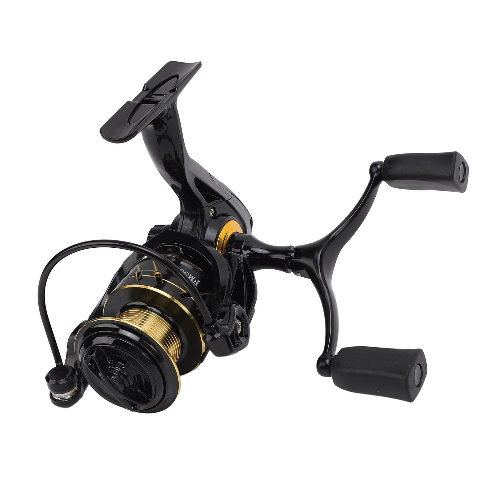 Рыболовная катушка, мощная металлическая прялка с двойным коромыслом для рыбалки в ручье, реке и озере FM3500