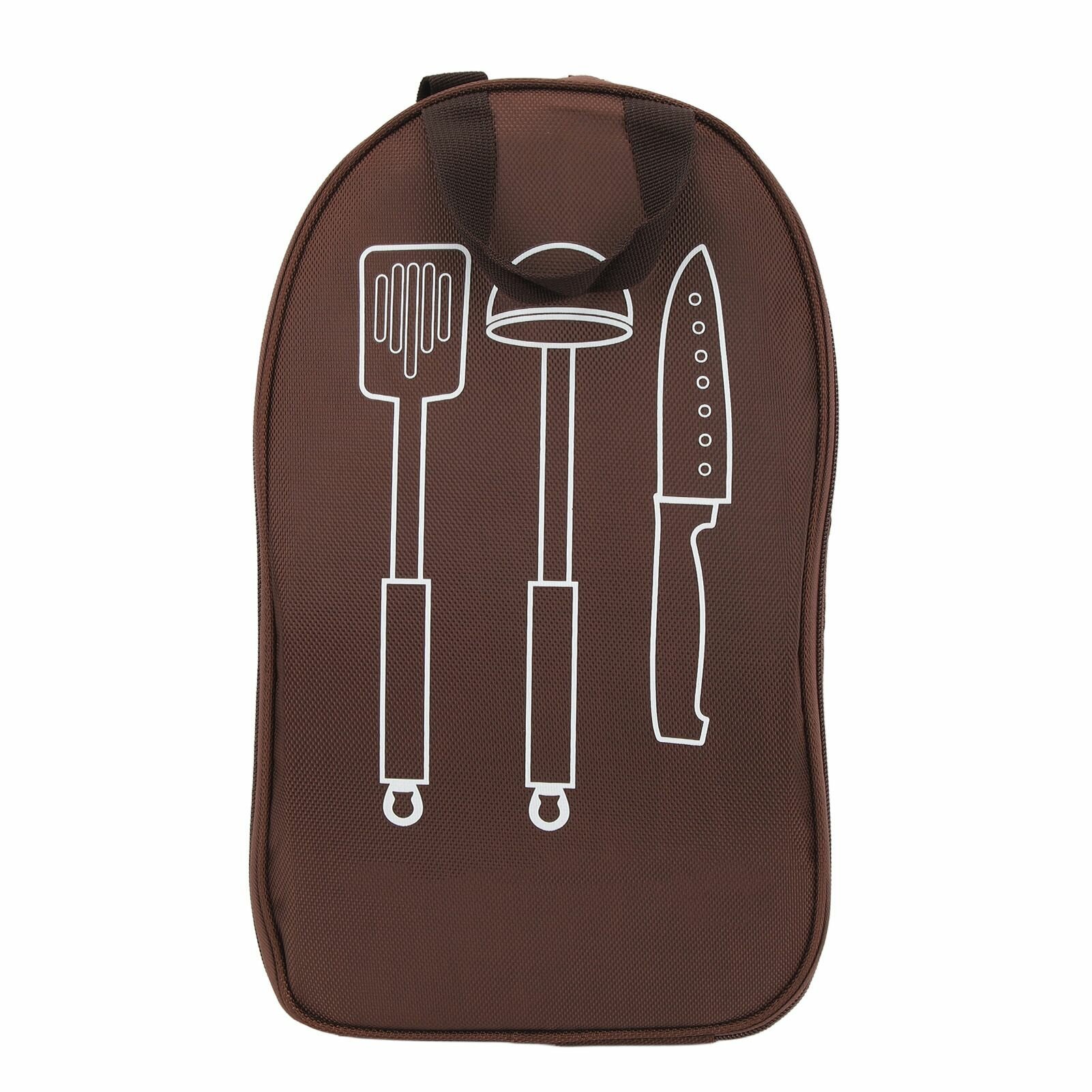 Органайзер для походных кухонных принадлежностей, дорожная сумка, органайзер для походной посуды, сумка для пляжа, парка, пикника, барбекю, коричневый