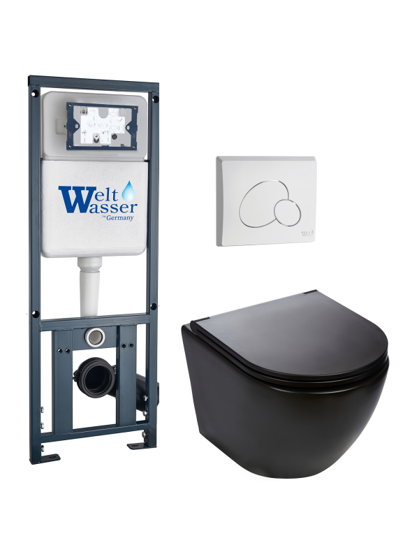 WeltWasser Комплект MARBERG 410 + MERZBACH 043 MT-BL + MAR 410 RD GL-WT WeltWasser