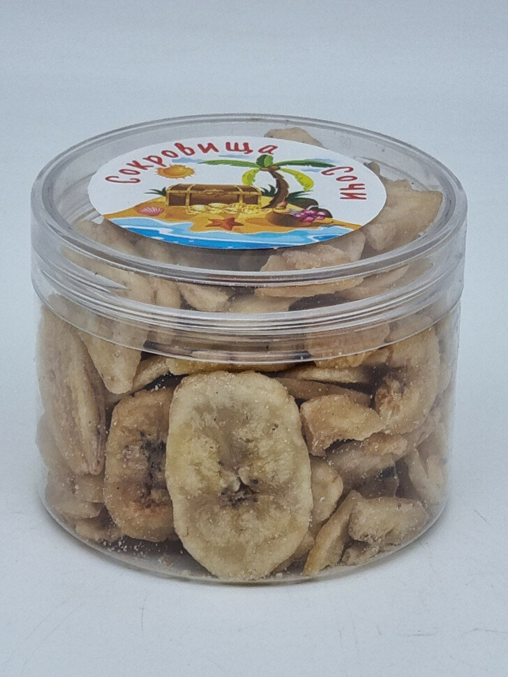 Банановые чипсы 100гр в банке