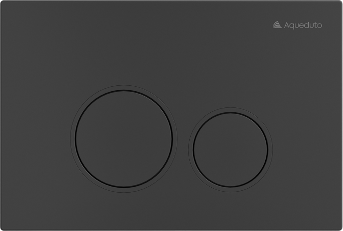 Кнопка смыва Aqueduto Circulo CIR0140, черная матовая