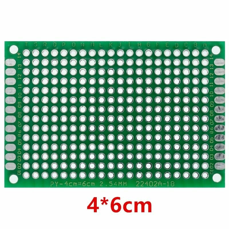 PCB Макетная плата для пайки двусторонняя 4x6 см