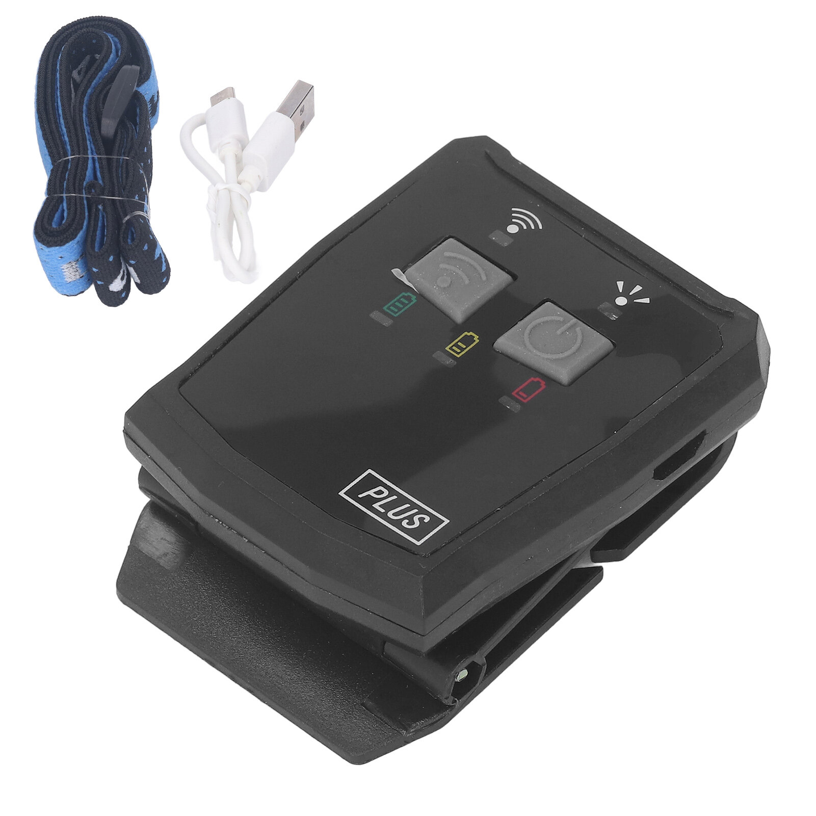 Налобный фонарь с датчиком движения, 2 режима светового луча, перезаряжаемый налобный фонарь для бега, кемпинга, походов и активного отдыха