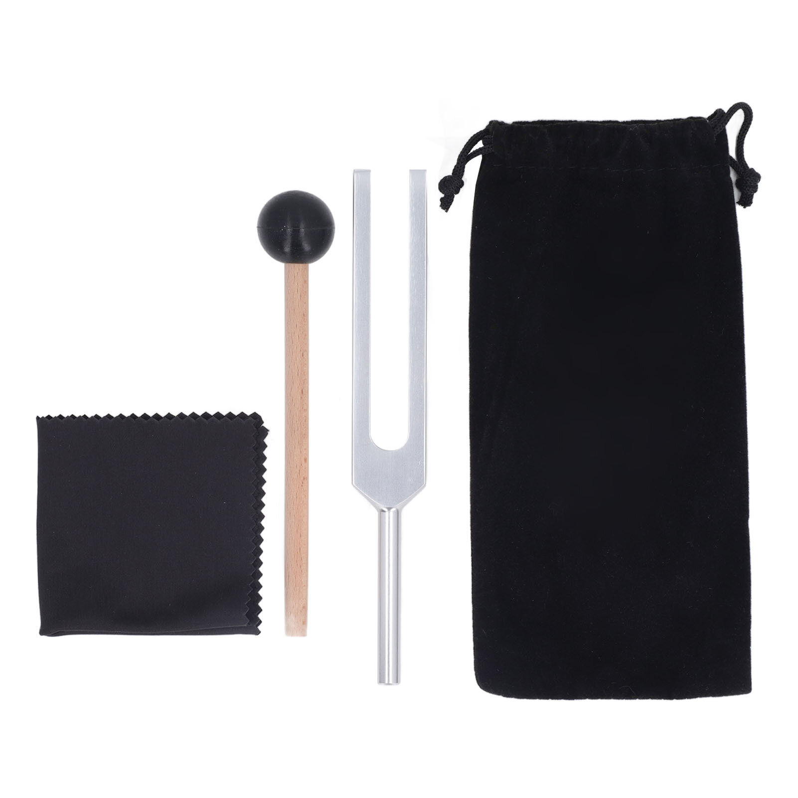 Камертон 528 Гц из алюминиевого сплава с силиконовым молоточком и салфеткой для чистки для медитации исцеления чакр