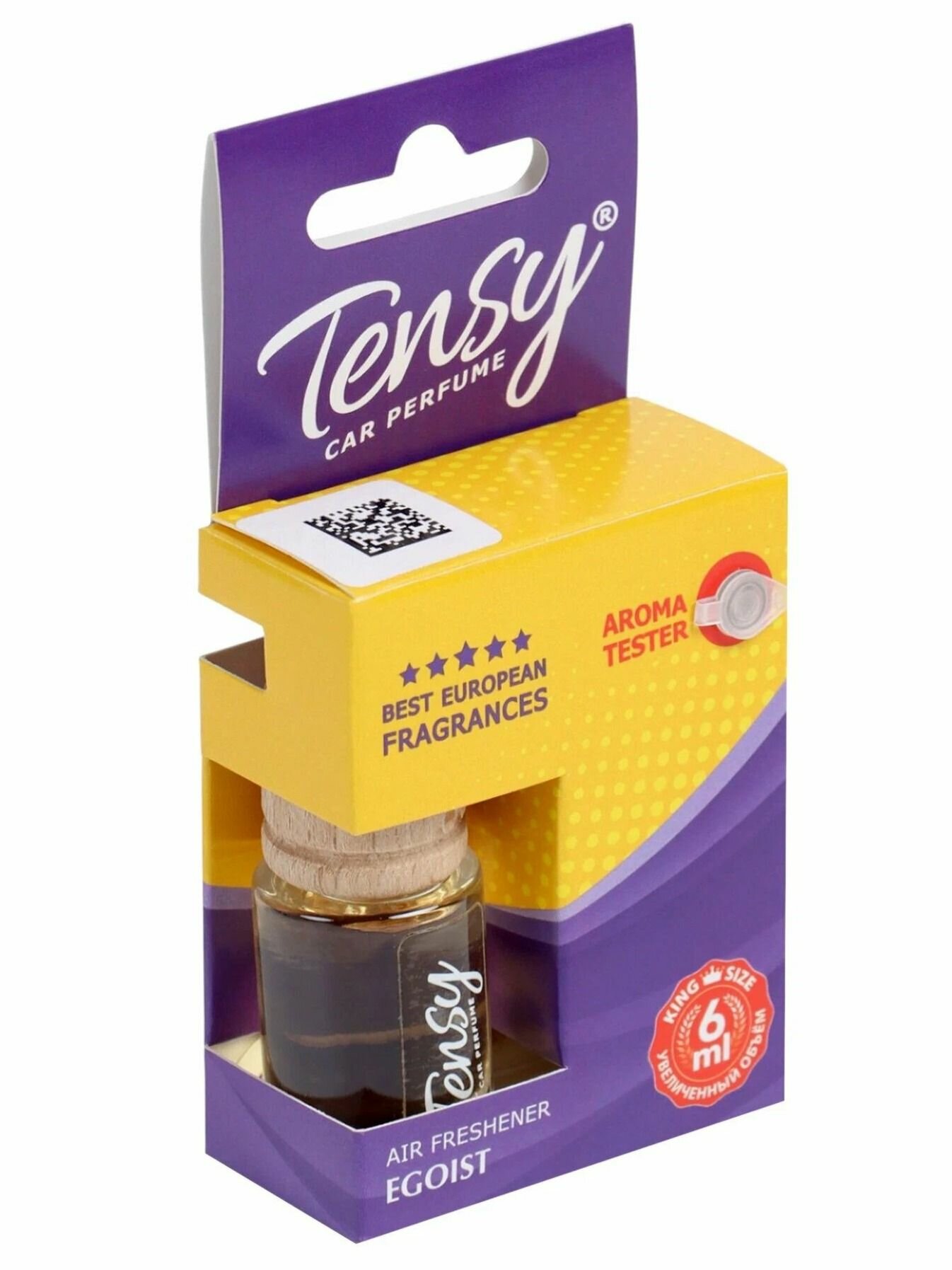 Ароматизатор подвесной автомобильный Tensy Эгоист, 6 мл