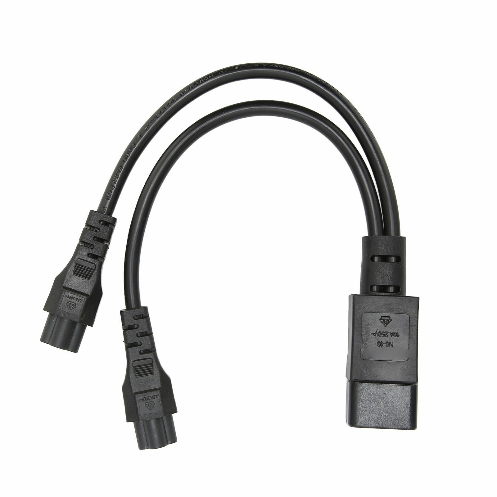 Y-разветвитель IEC320 C14 (м) - 2x C5 (ж)