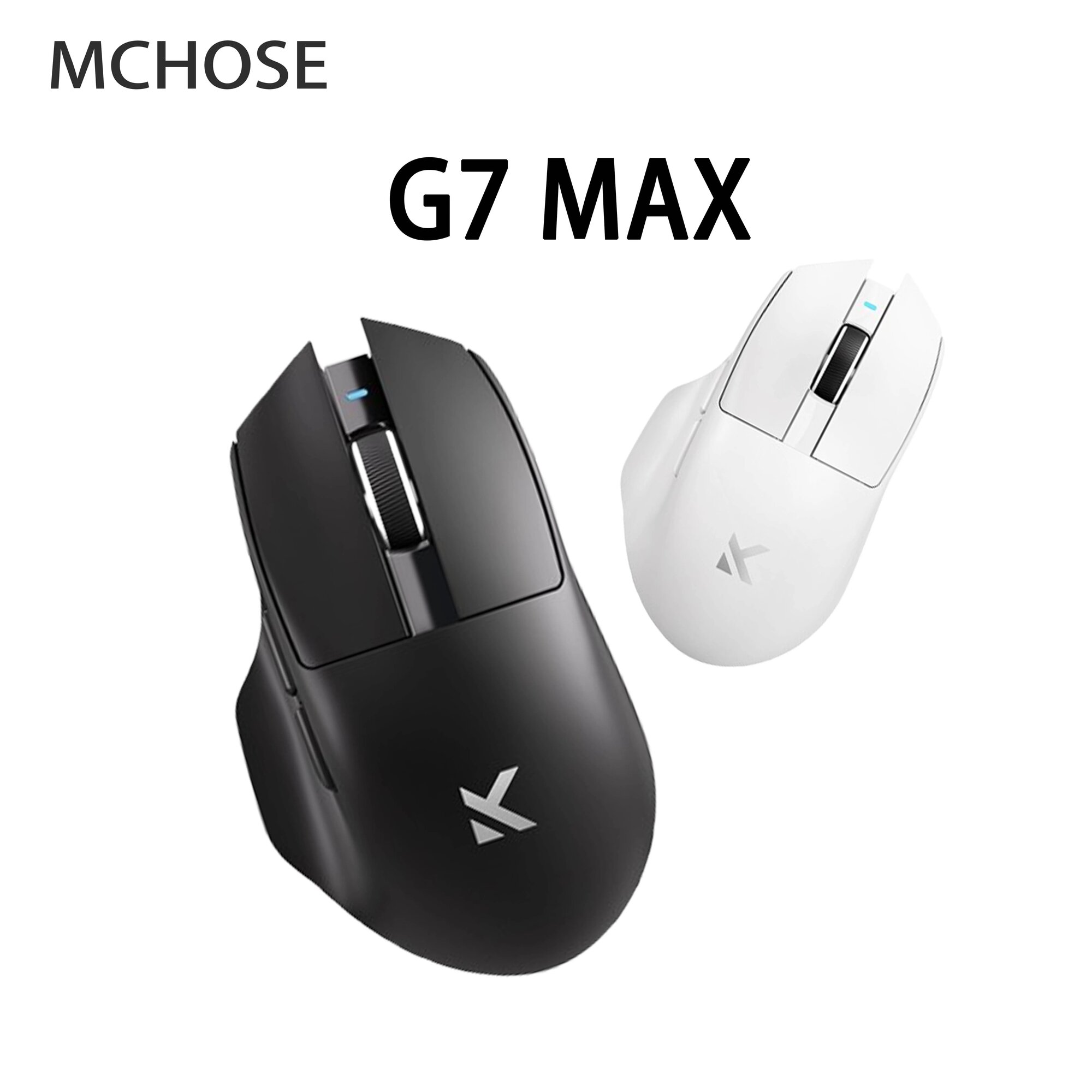 Беспроводная Игровая/офисная Мышь MCHOSE G7 Pro PAW3395, 55 Г, 800 мАч, 2,4 ГГц RF/BT/P, Проводная, Трехрежимная, Эргономичная