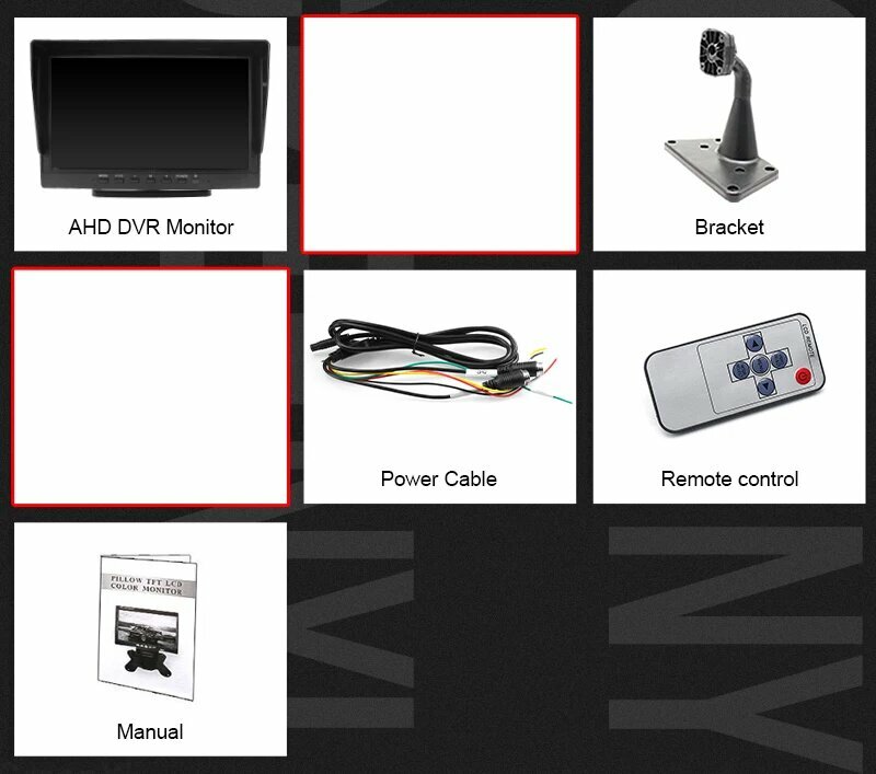 GreenYi 10-дюймовый IPS-экран AHD 1920x1080P Запись DVR Монитор для грузовика и автомобиля с ИК-камерой заднего вида ночного видения для автомобиля, Only Monitor