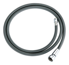 Шланг KAISER вытяжной для смесителя 1.2м нейлоновый серый 1/2в*3/8н 0015