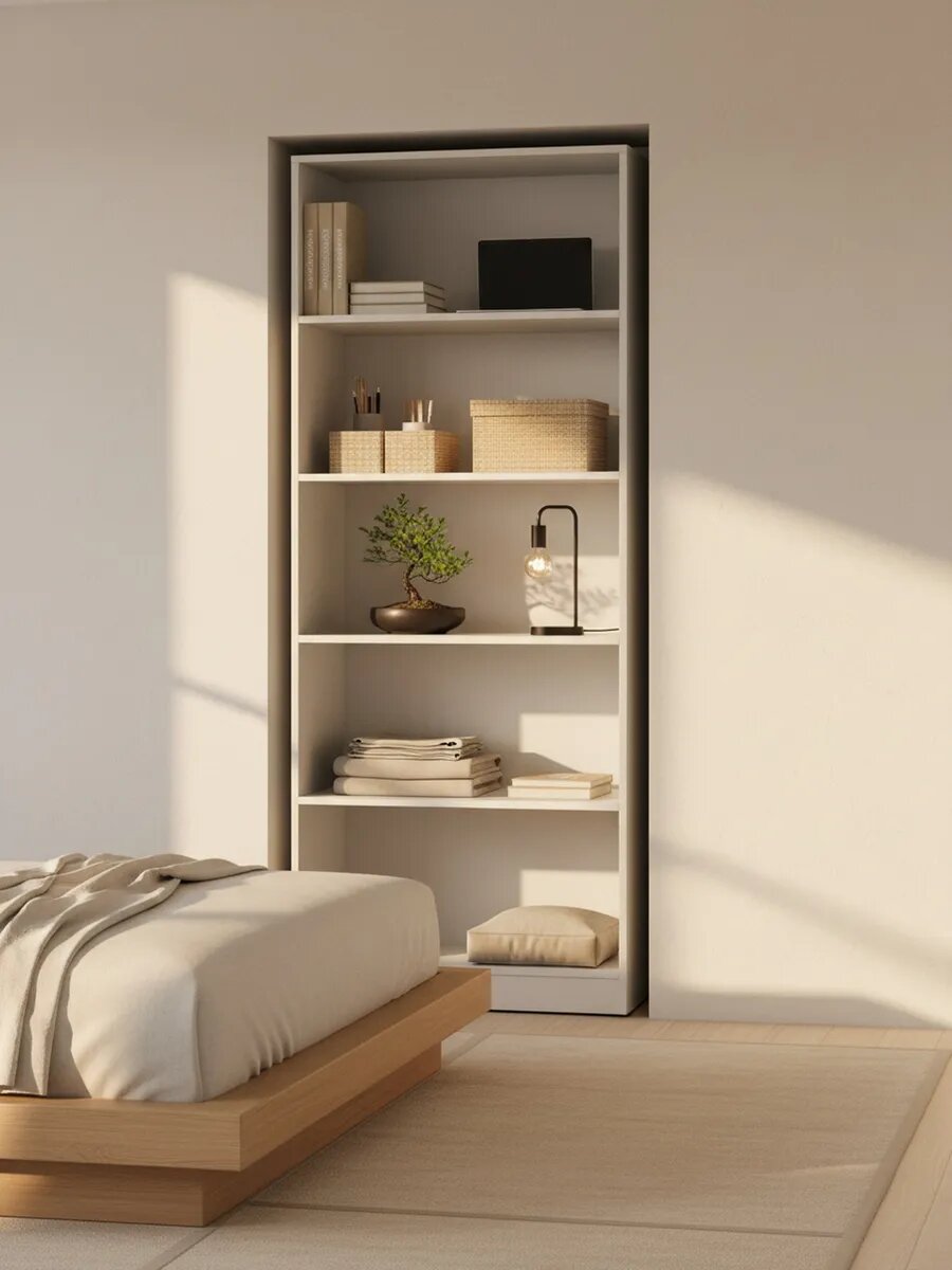 Шкаф FRESTER деревянный распашной для одежды с полками в спальню, от производителя