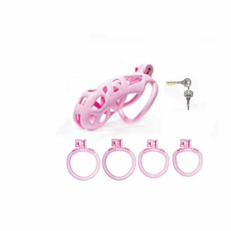 Розовая клетка верности мужское устройство комплект секс-игрушки для мужчин пар член 1.0 pink max