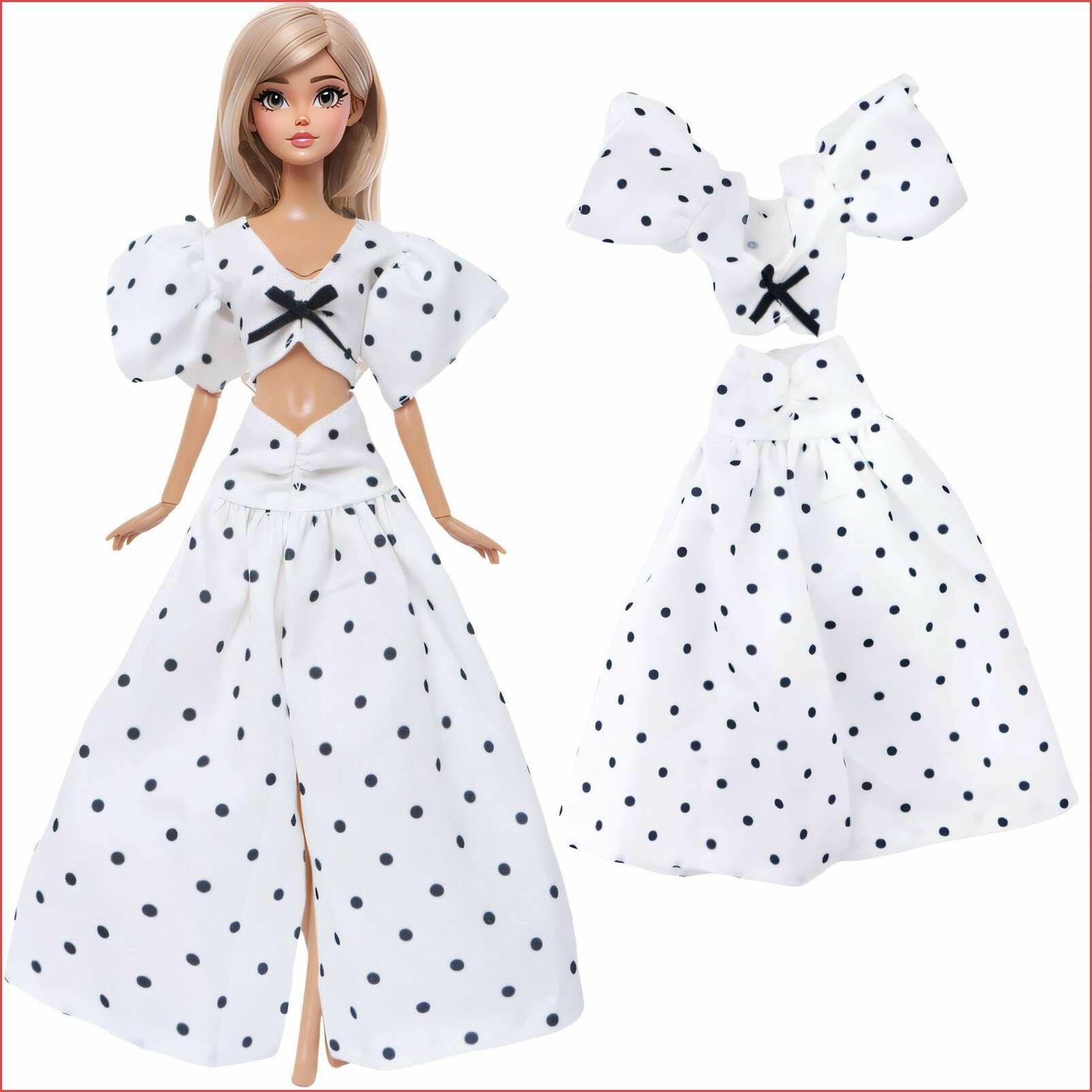Комплект одежды для куклы Барби, винтажные брюки + классическая одежда кукол 29-30 см. Аксессуары Платья463