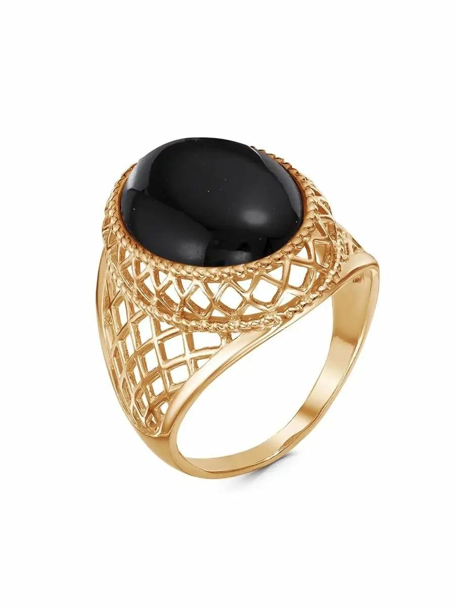 Кольцо, серебро, 925 проба, агат синтетический