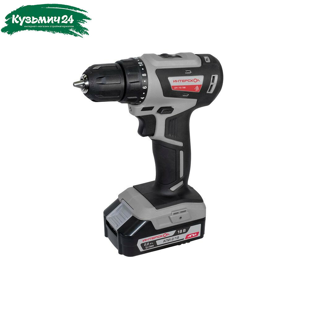 Аккумуляторный шуруповерт ИНТЕРСКОЛ ДА-10/18В МиниМакс