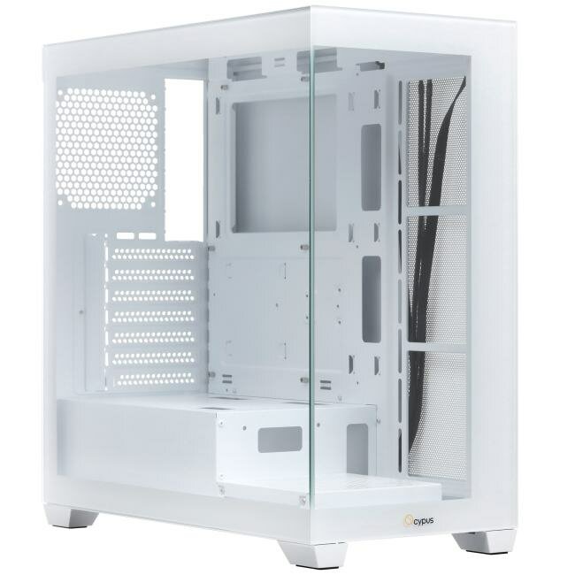 Gamma-C72-WHD000XX-GL Case Ocypus Gamma C72 WH ATX / win / white / no PSU / Tempered Glass