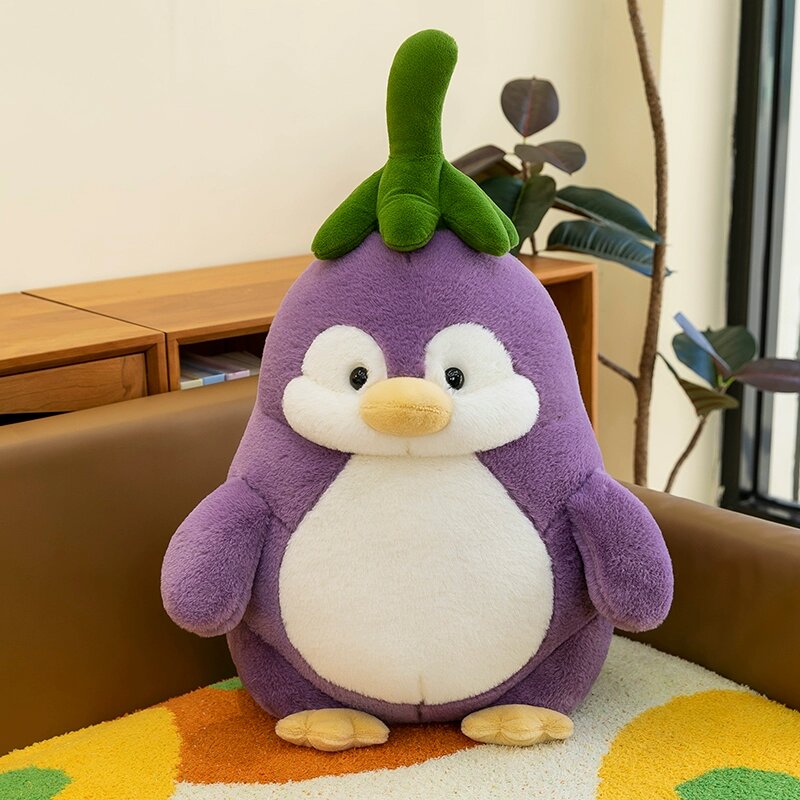 Мягкая игрушка-пингвин в виде огурца, официально лицензированная, в наряде, плюшевая кукла-гусь в виде огурца, детская