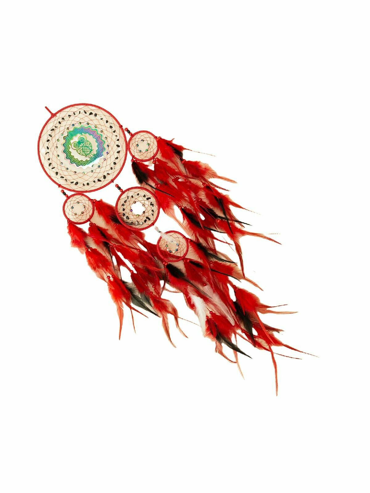 Вращающиеся ловцы снов с совами с кисточками из перьев для украшения дома и подарков