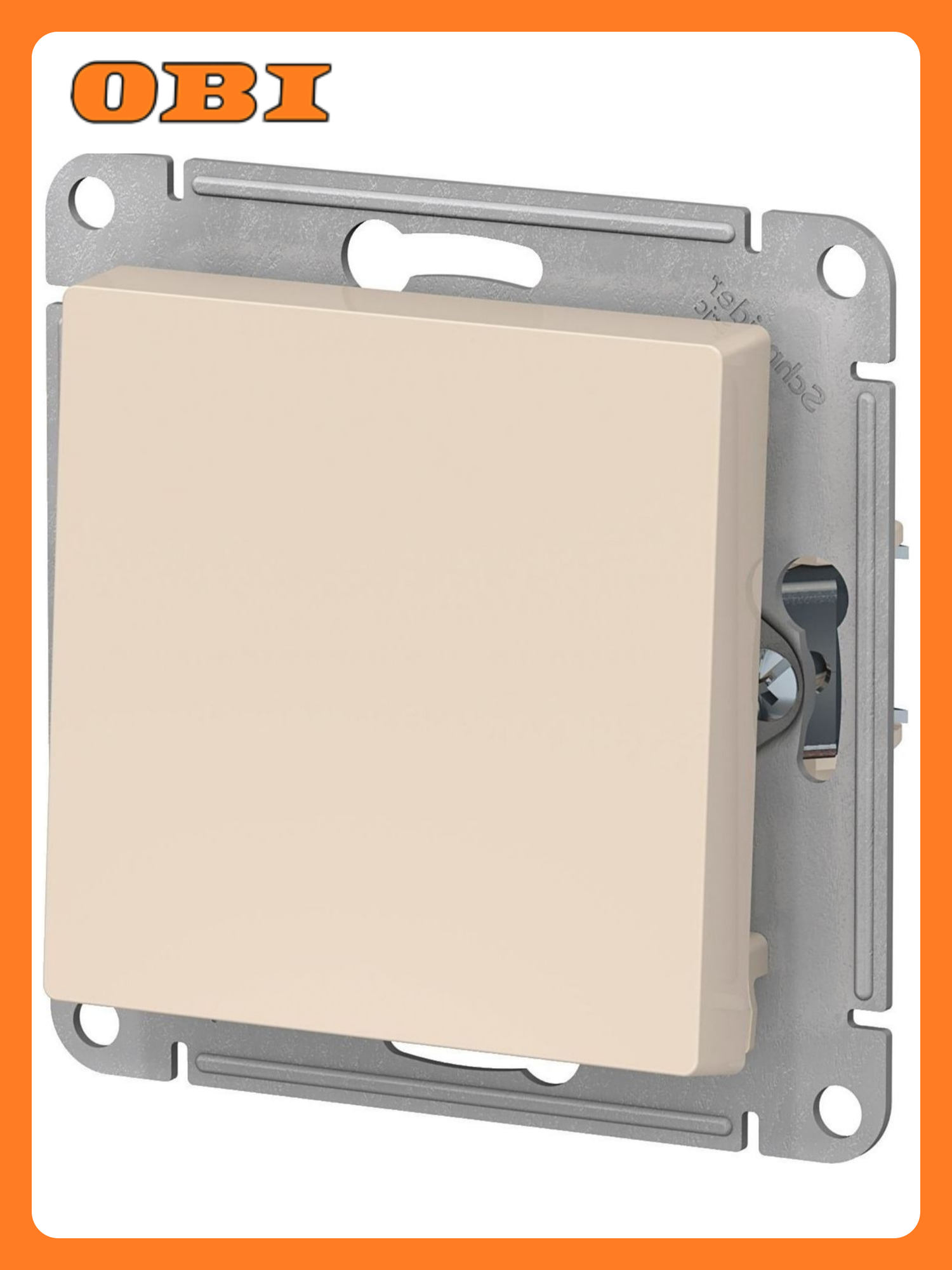 Выключатель Schneider Electric "Atlas Design" ATN000211, скрытый монтаж, бежевый, 1 клавиша