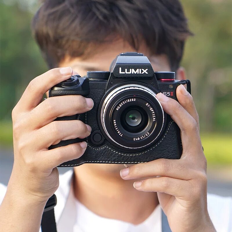 Чехол для фотоаппарата Panasonic S9, сумка через плечо из ретро-кожи для S5M2 второго поколения, защитный чехол для