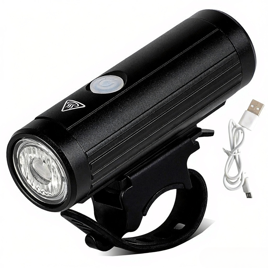 Фара для велосипеда LED с задней фарами, водонепроницаемая, для горных велосипедов, лампа для велосипеда, заряжаемая по USB, 350 люмен, дальность 150 метров, батарея 2000 мАч, материал алюминиевый сплав, опционально фара и задняя фара, 1 фара или 1 фара