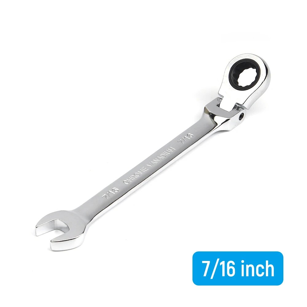 1 шт, гаечный ключ с трещоткой, 7/16 дюйма