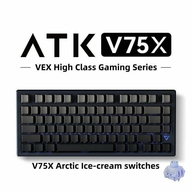 VXE ATK V75X/V75K Беспроводная Тройной режим Возможность горячей замены всех клавиш RGB-подсветка Механическая клавиатура