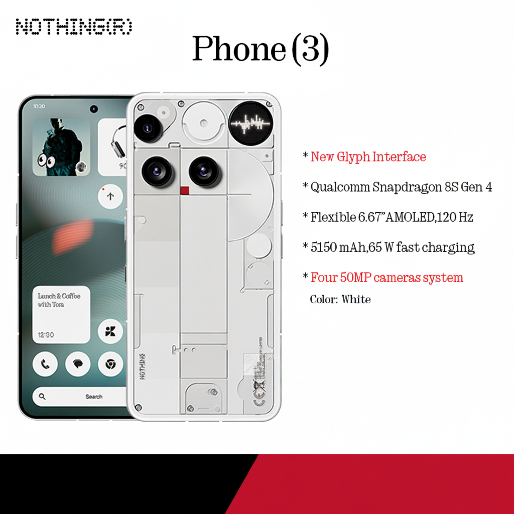 Смартфон NOTHING Phone (3), 16/512ГБ, global