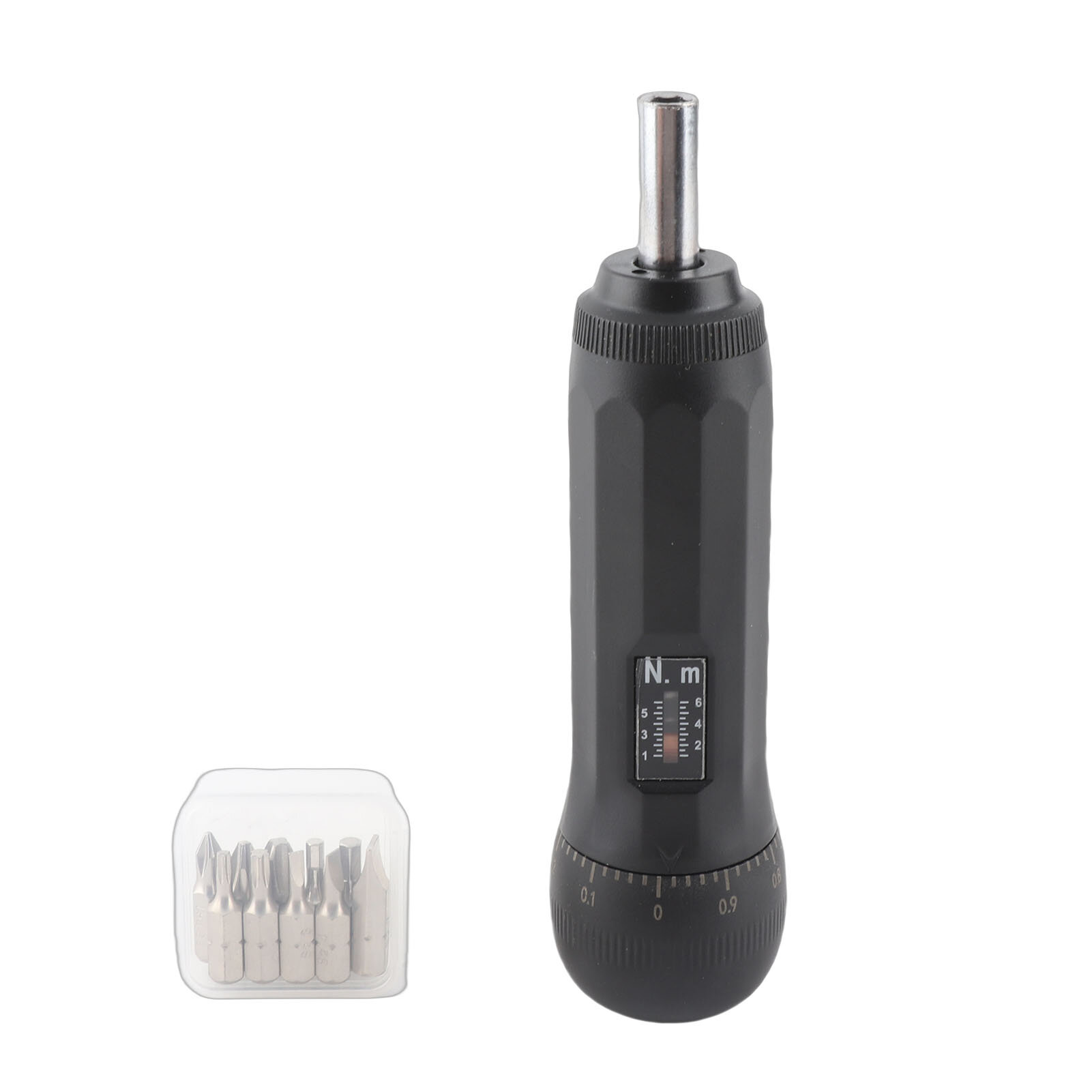 Отвертка динамометрическая 1-6 Нм предустановленная, 1/4 дюйма, с 10 битами