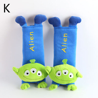 Чехол для ремня безопасности в японском стиле Shin-chan Cinnamoroll Stitch, плечевой ремень, детский автомобильный интерьер, плюшевый плечевой подушка для ремня безопасности