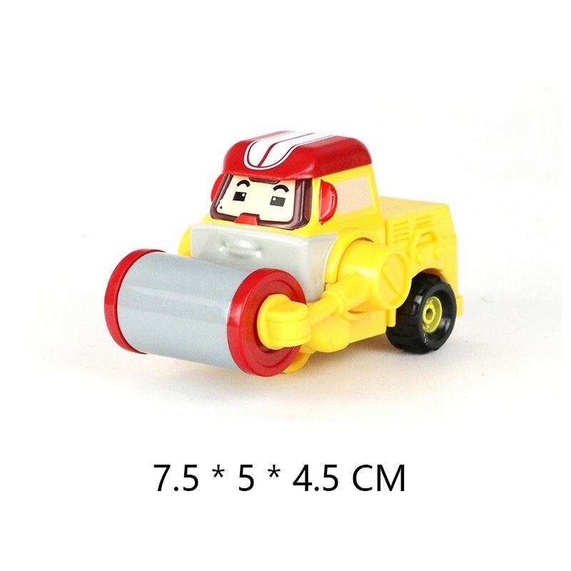 Южнокорейский вдохновленный robocar poli мини-автомобили с дизайном для молодых коллекционеров дорожный каток